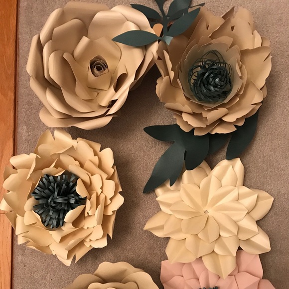Other | 18piece Hand Made Paper Flower Set | Poshmark